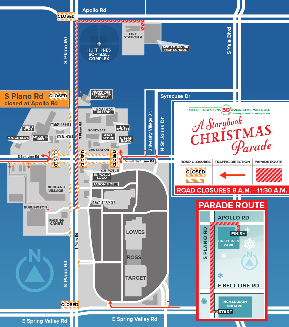 Christmas Parade Road Closures | Richardson Today
