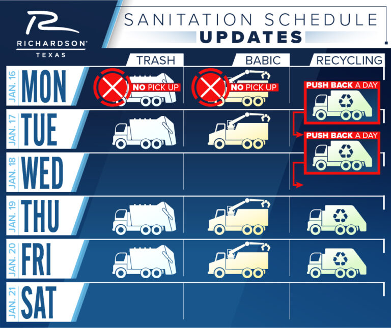 Upcoming Holiday Schedule for Trash, Recycling | Richardson Today