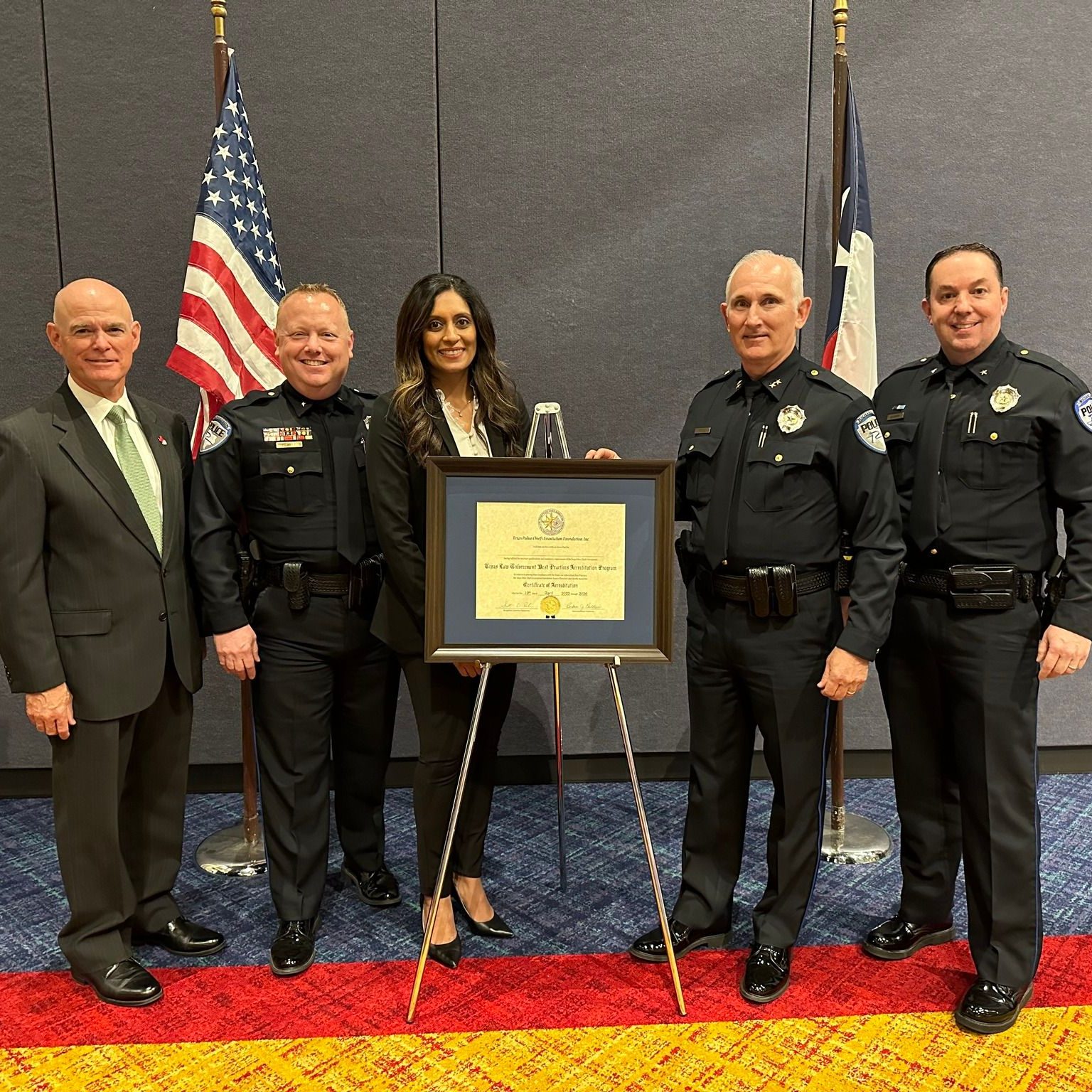 RPD Receives Texas Law Enforcement Best Practices Accreditation Award ...