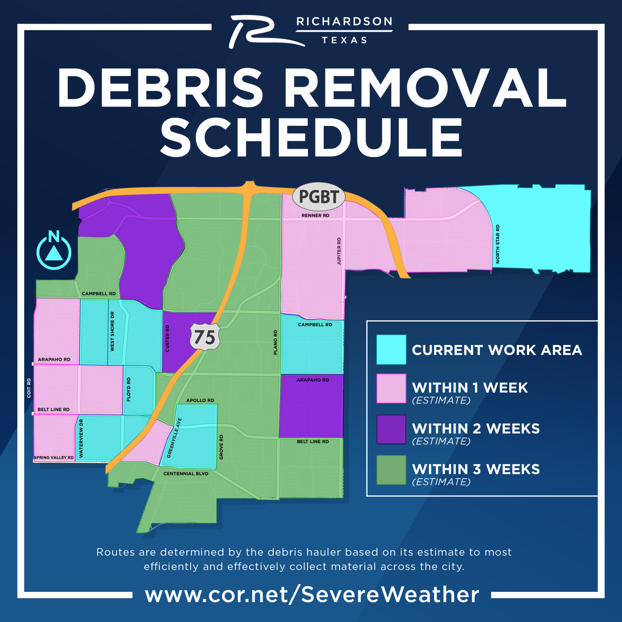 Map Available Detailing Current, Next Storm-related Debris Collection ...