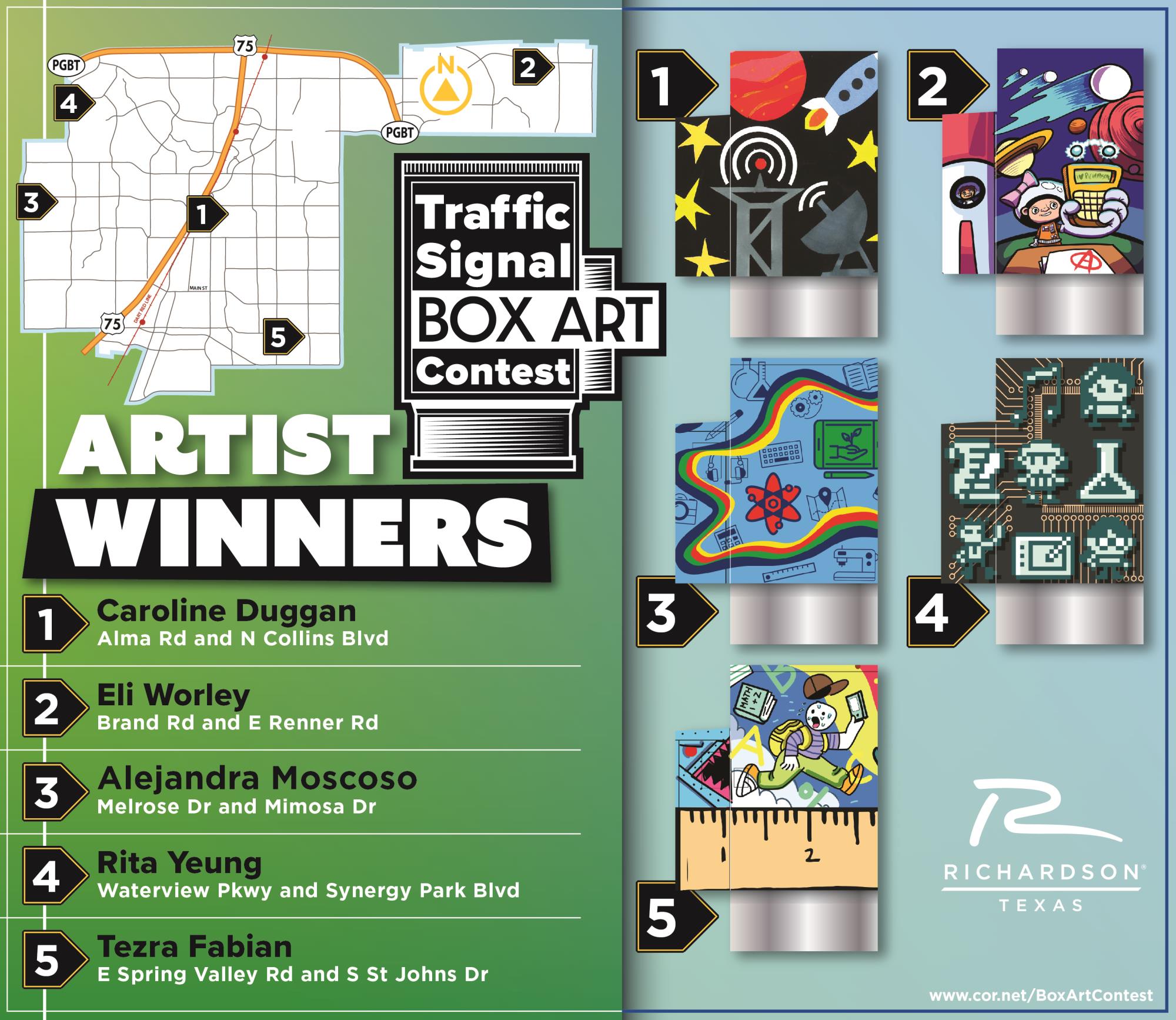 Traffic Signal Box Art Contest Artwork Installed | Richardson Today